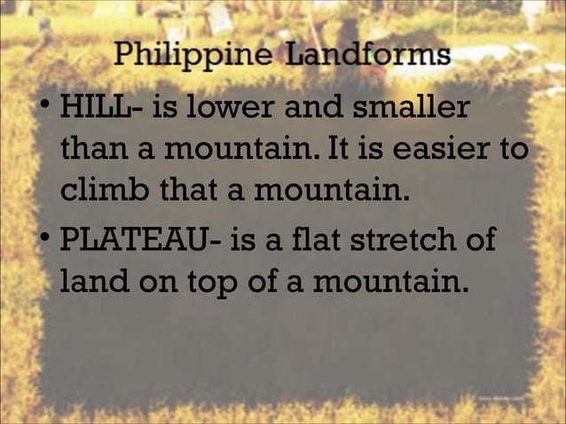 The philippine landforms | PPT
