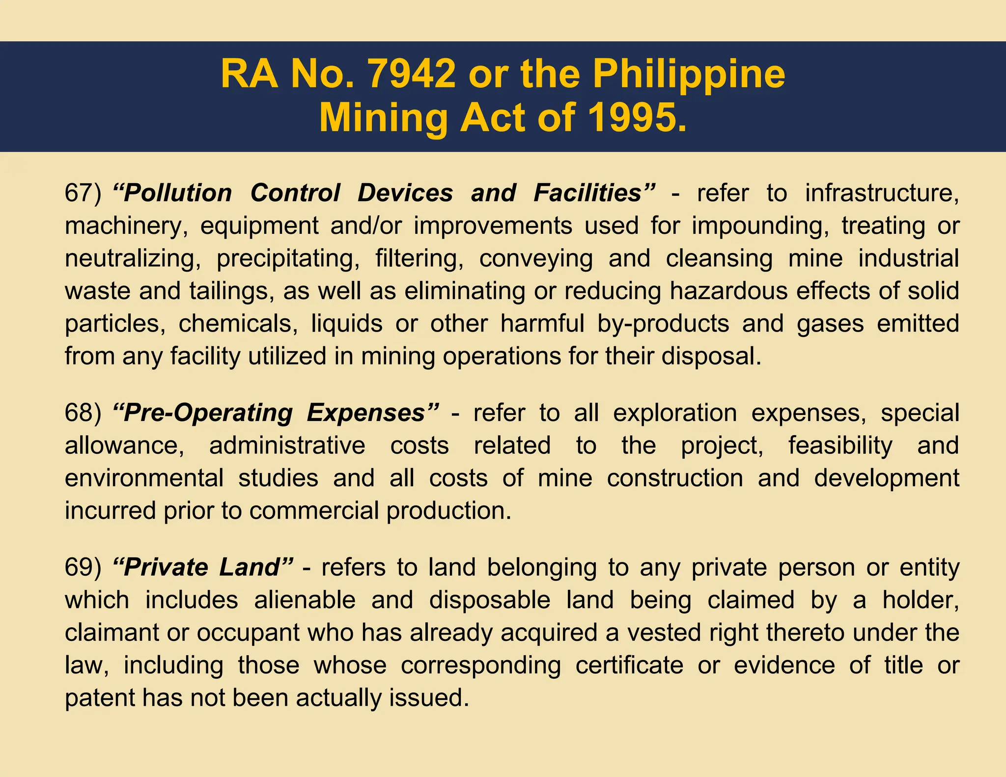 RA 7942:vThe Philippine Mining Act of 1995 | PPTX