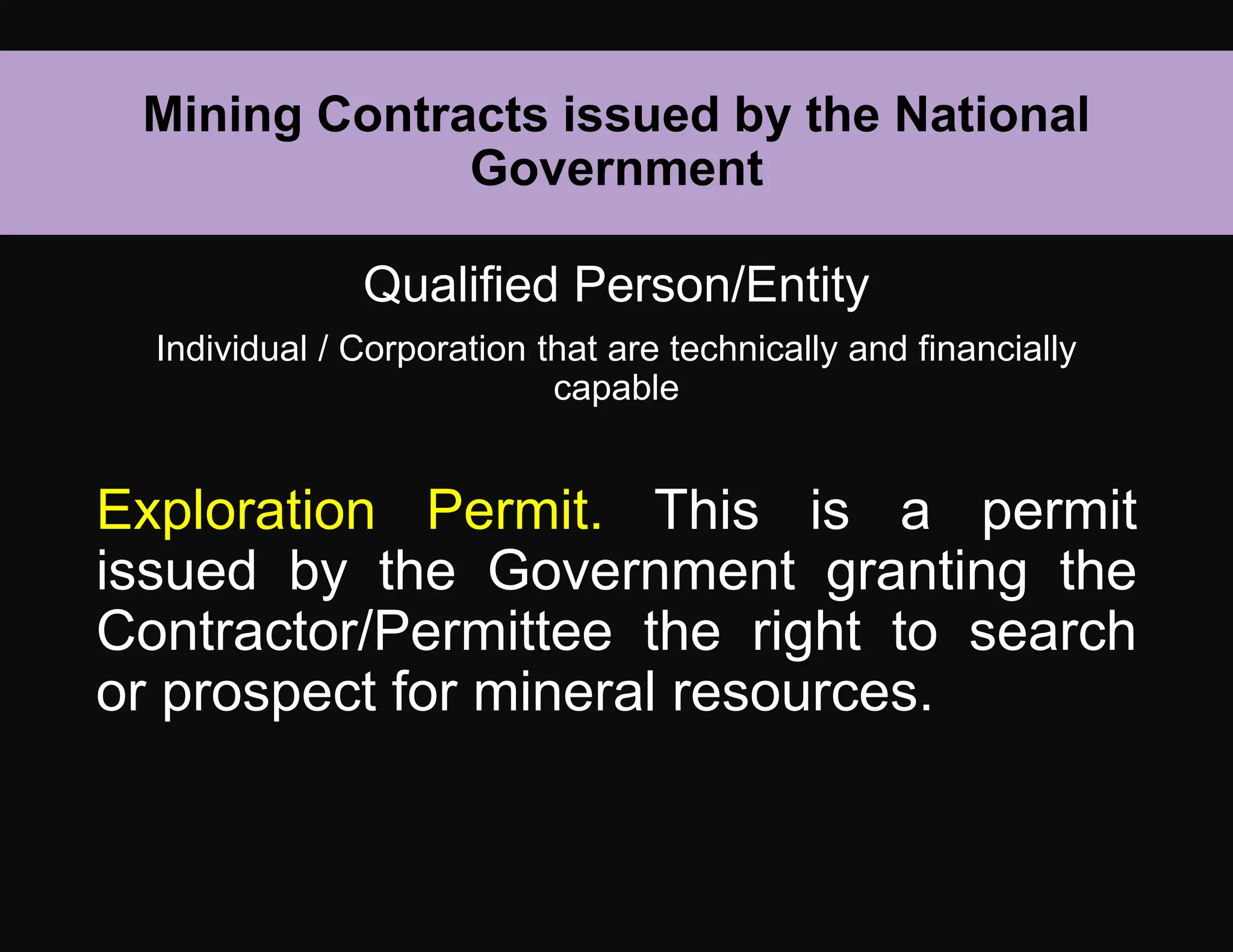 RA 7942:vThe Philippine Mining Act of 1995 | PPTX