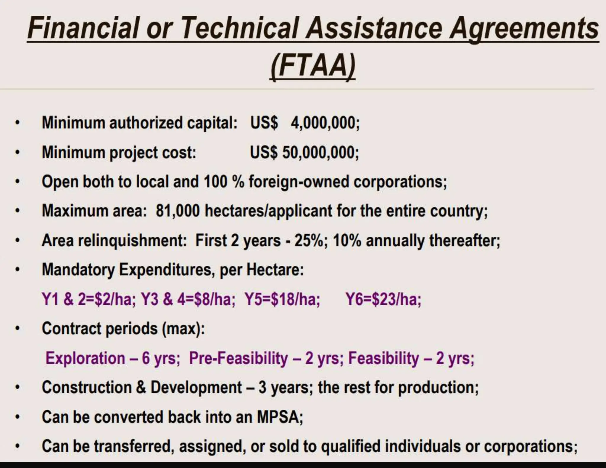 RA 7942:vThe Philippine Mining Act of 1995 | PPTX