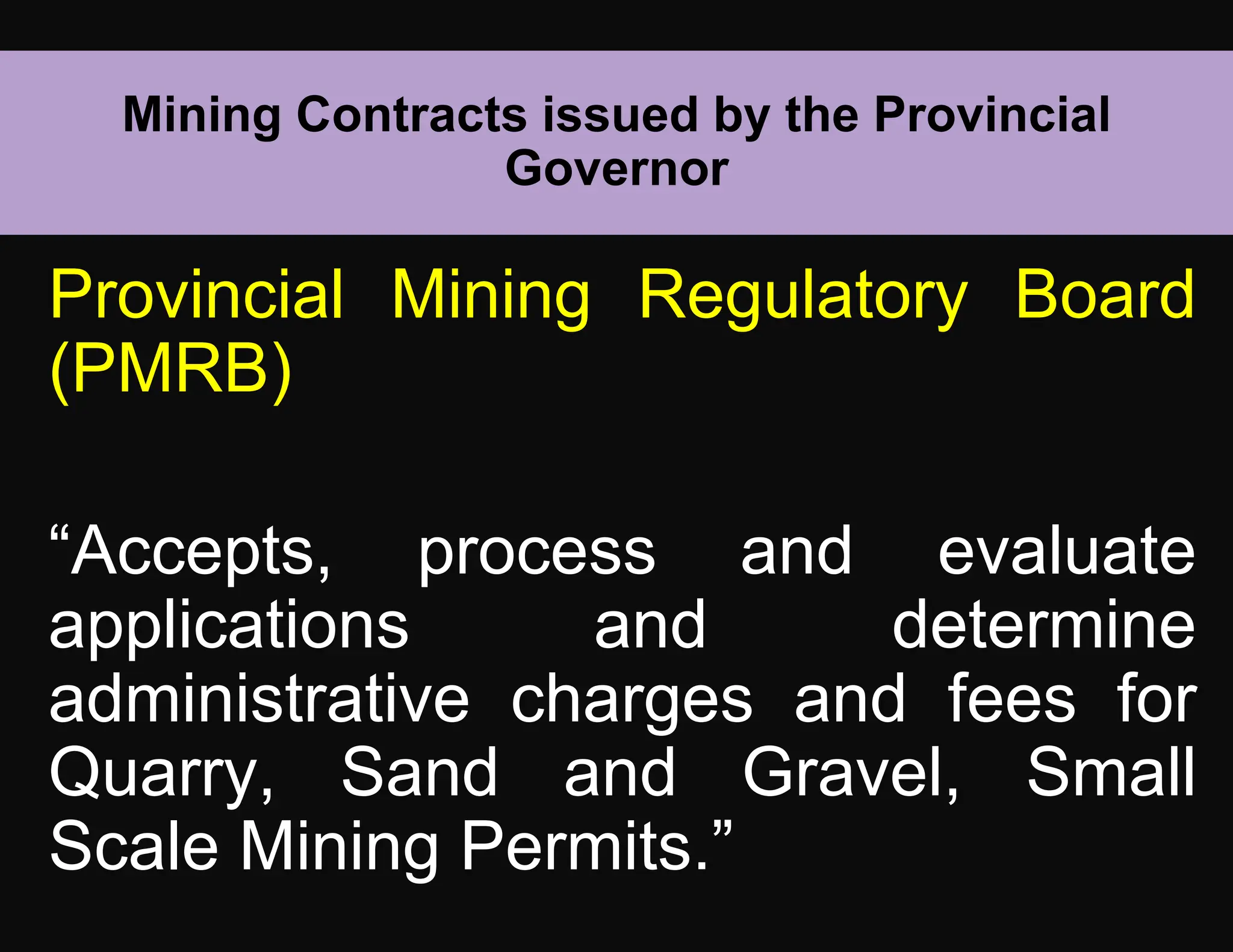 RA 7942:vThe Philippine Mining Act of 1995 | PPTX