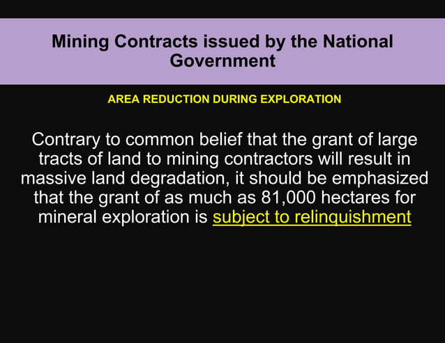 RA 7942:vThe Philippine Mining Act of 1995 | PPTX