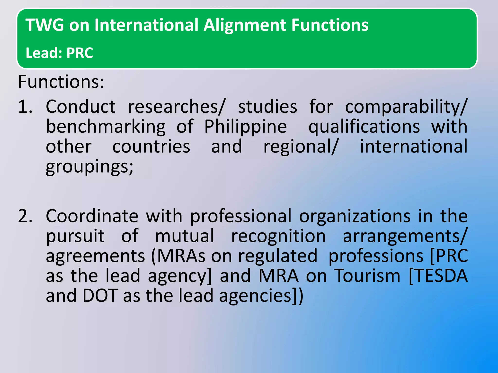 The philippine qualification framework | PPTX