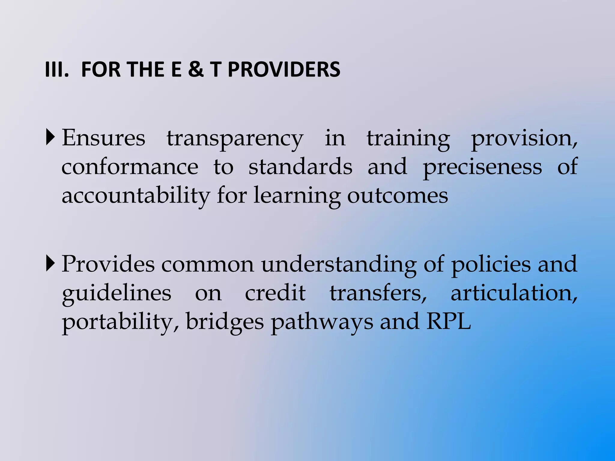 The philippine qualification framework | PPTX