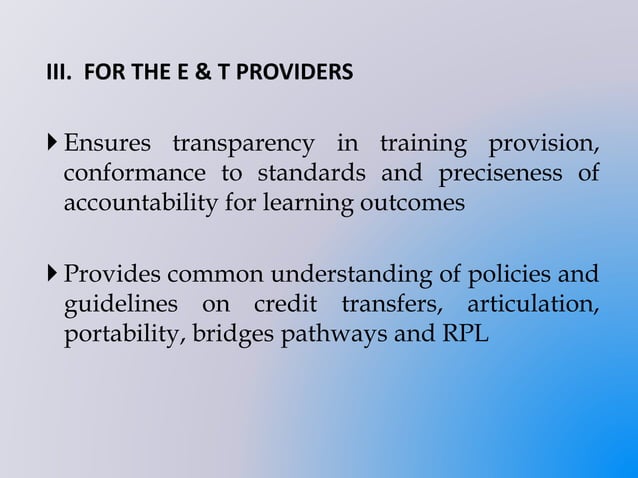 The philippine qualification framework | PPTX | Professional School ...