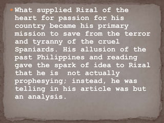 The philippines a century hence | PPTX
