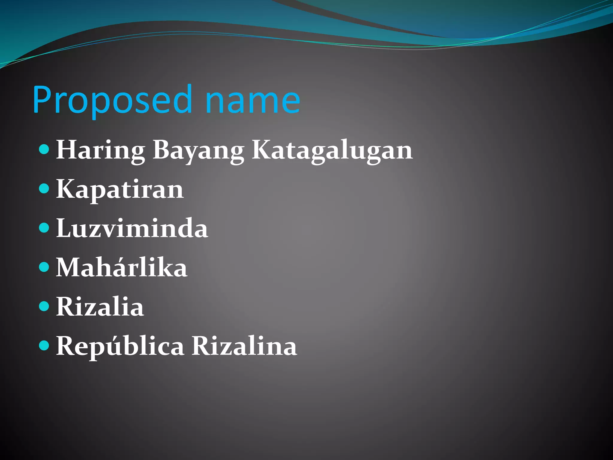 The philippines names | PPTX