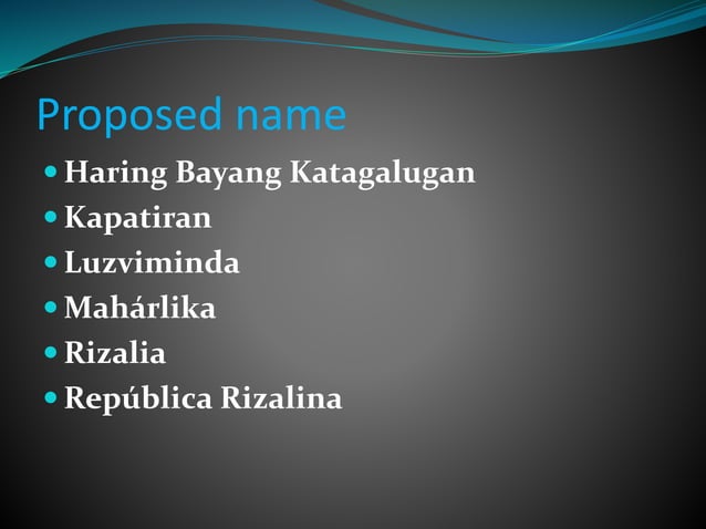The philippines names | PPTX