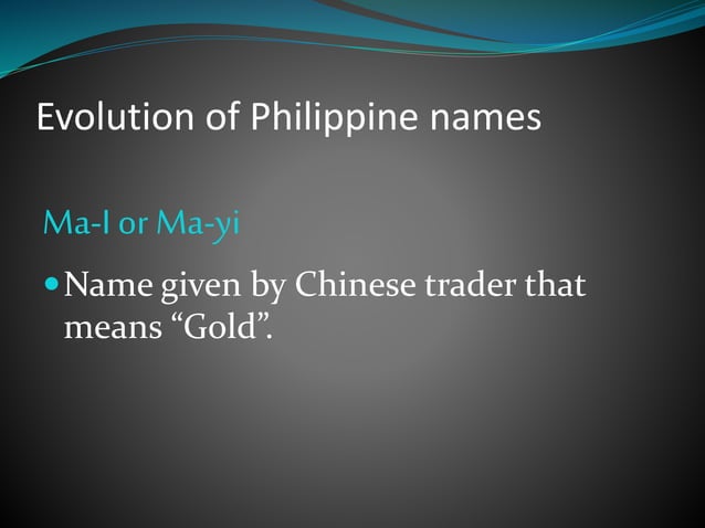The philippines names | PPTX