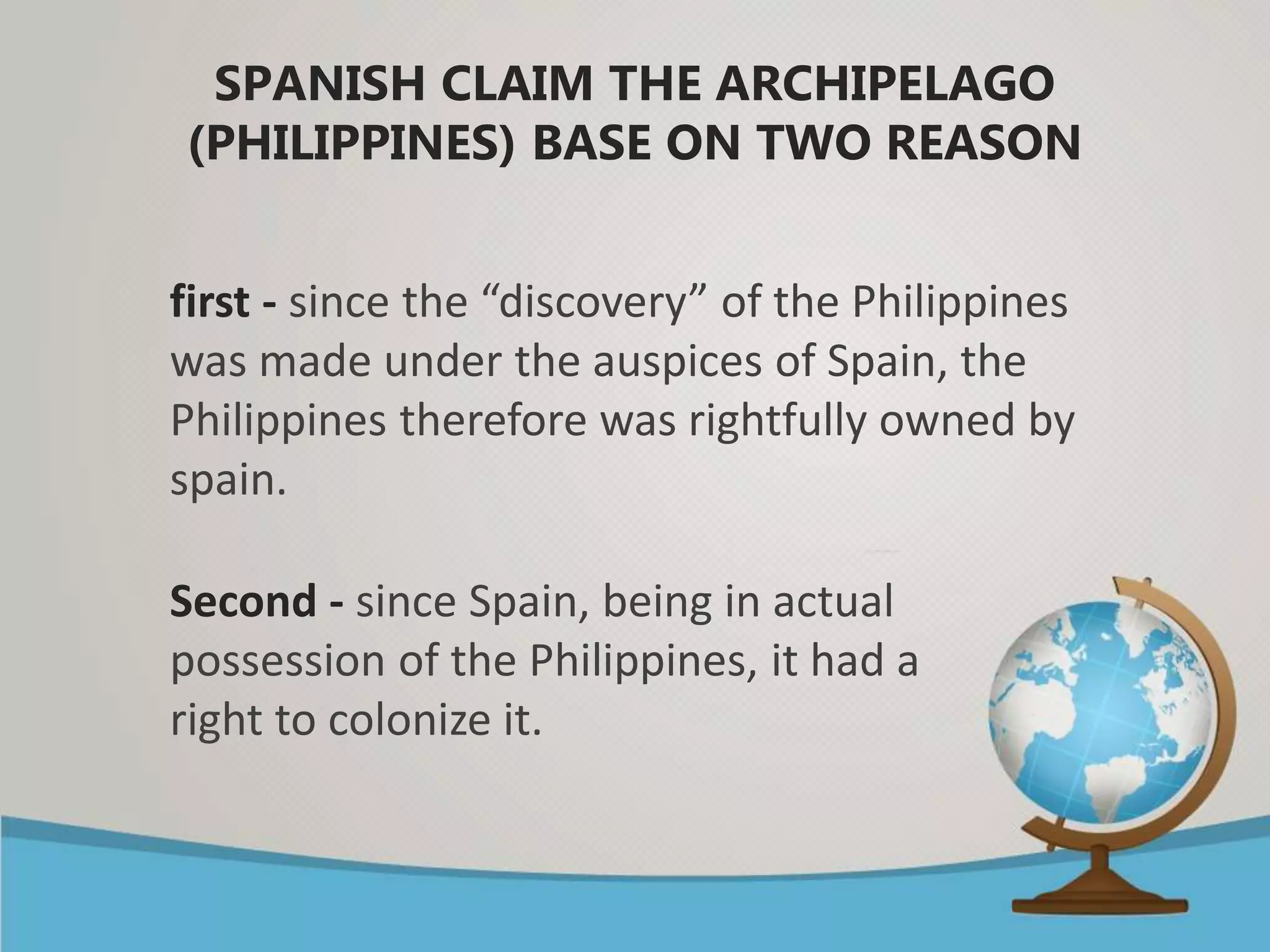 The philippines under spanish rule | PPTX