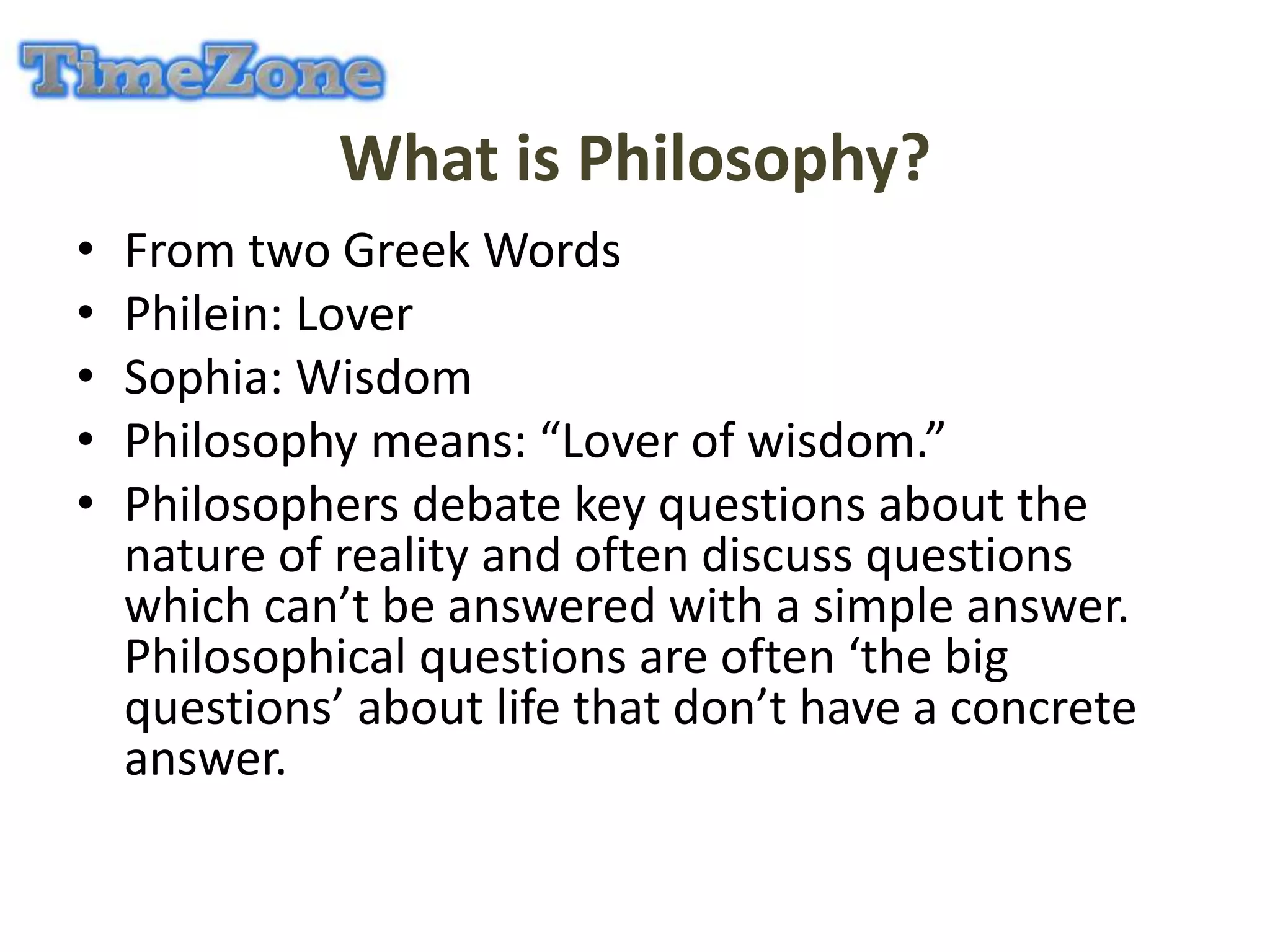 The philosophical perspective | PPTX