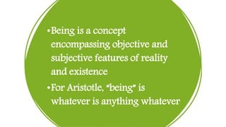 The philosophical constructs of the human being | PPTX
