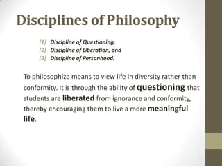 The philosophical enterprise | PPTX