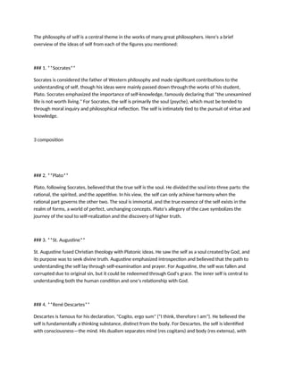 The philosophy-WPS Office.docx, understanding the self | DOCX