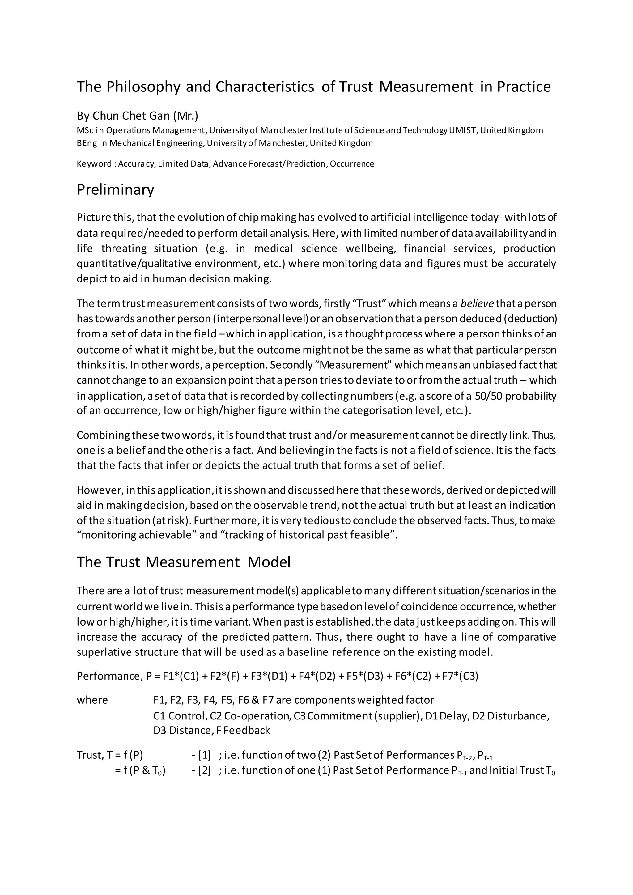 The Philosophy and Characteristics of Trust Measurement in Practice.docx