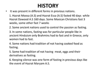The philosophy of fasting in islam | PDF