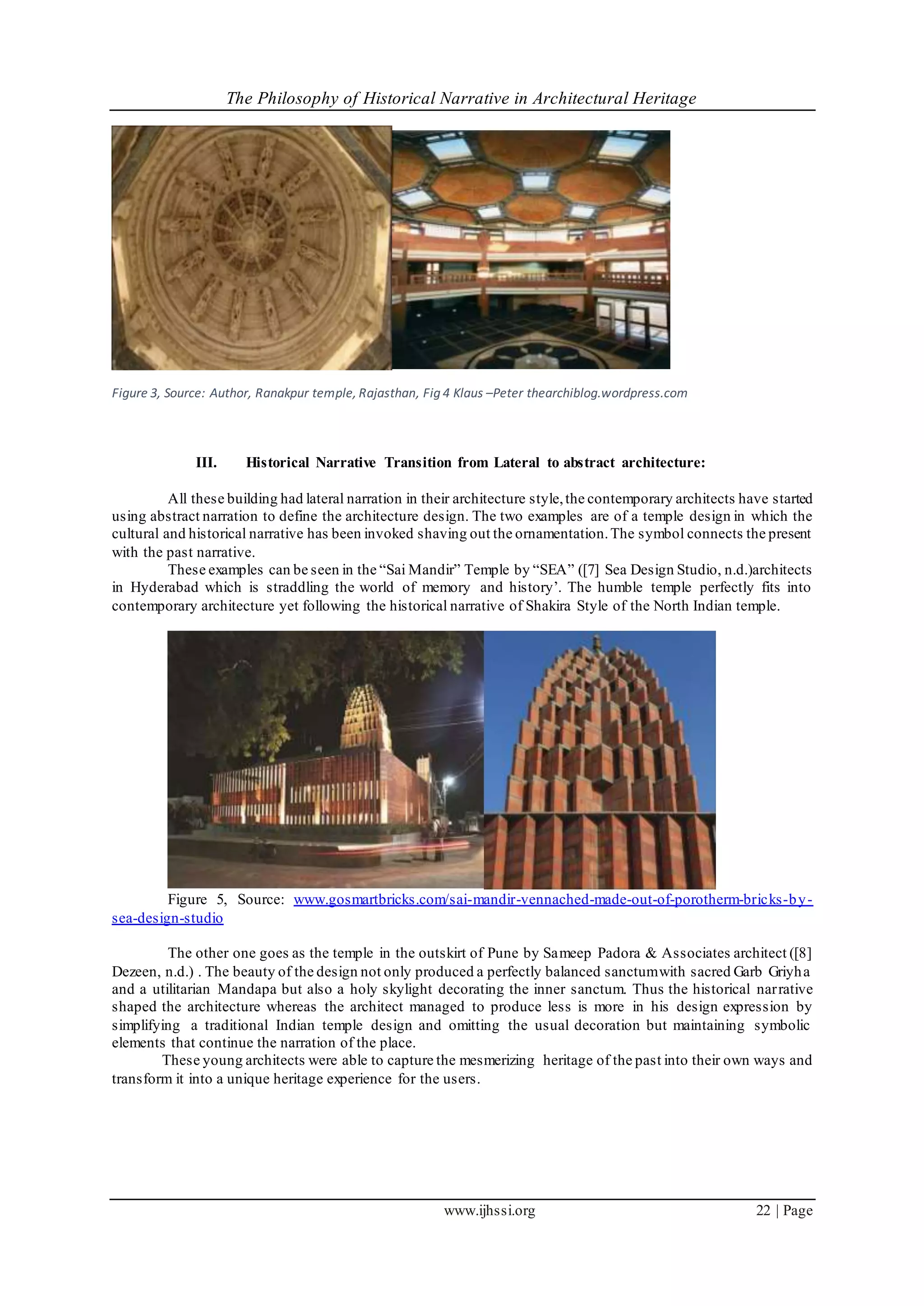 The philosophy of historical narrative in architectural heritage | DOCX