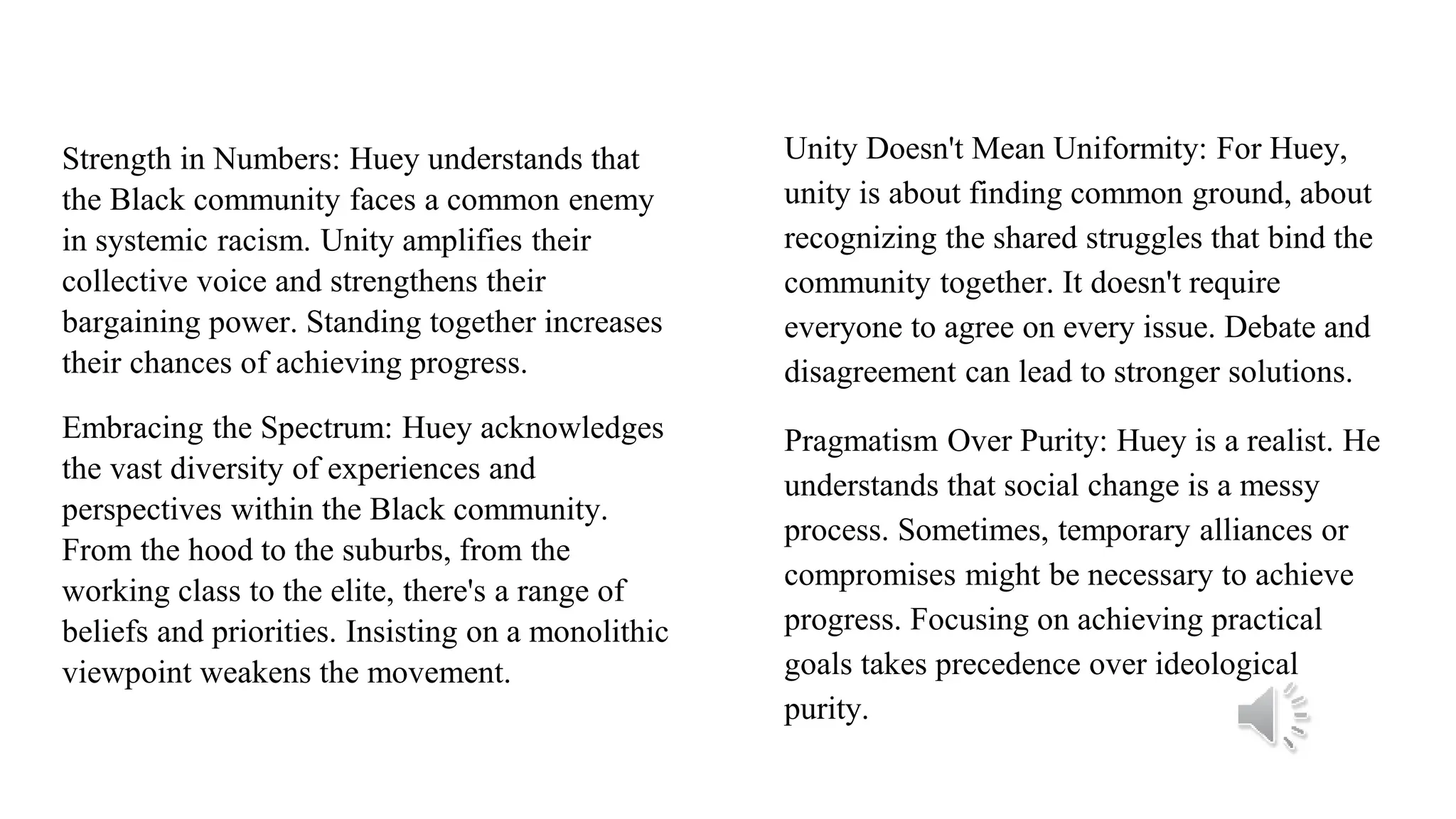 "The Huey Manifesto: Reason with a Fist!" The Philosophy of Huey ...