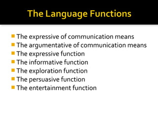 The philosophy of language | PPT