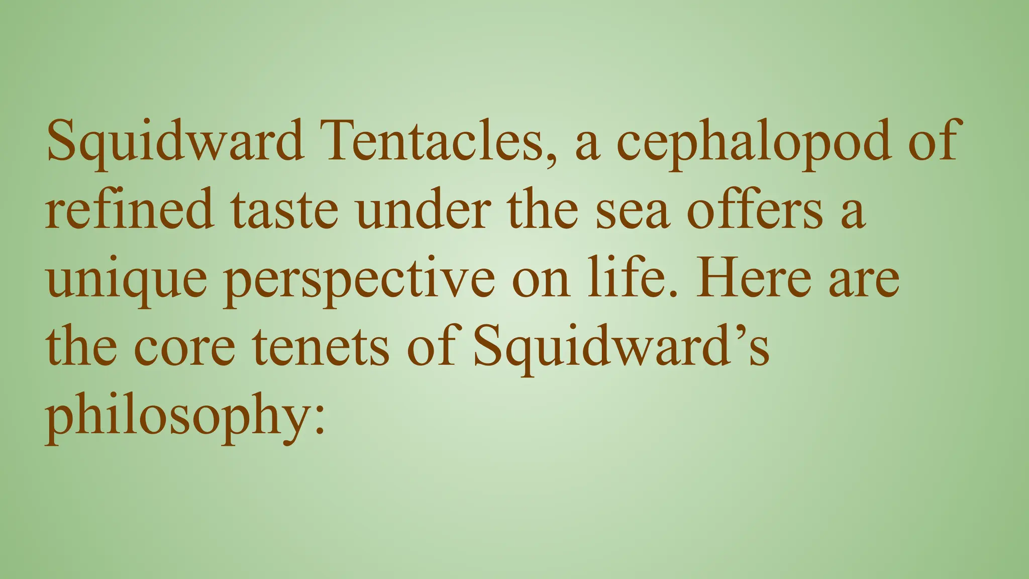 The Squidward School of Thought: A Symphony of Suffering in C Minor ...