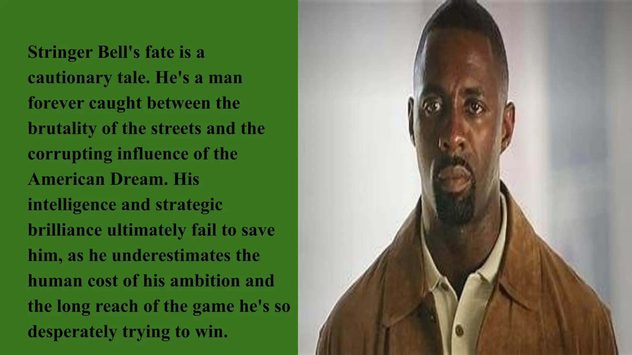 The Stringer Bell Manifesto: Power Through Control | PPT