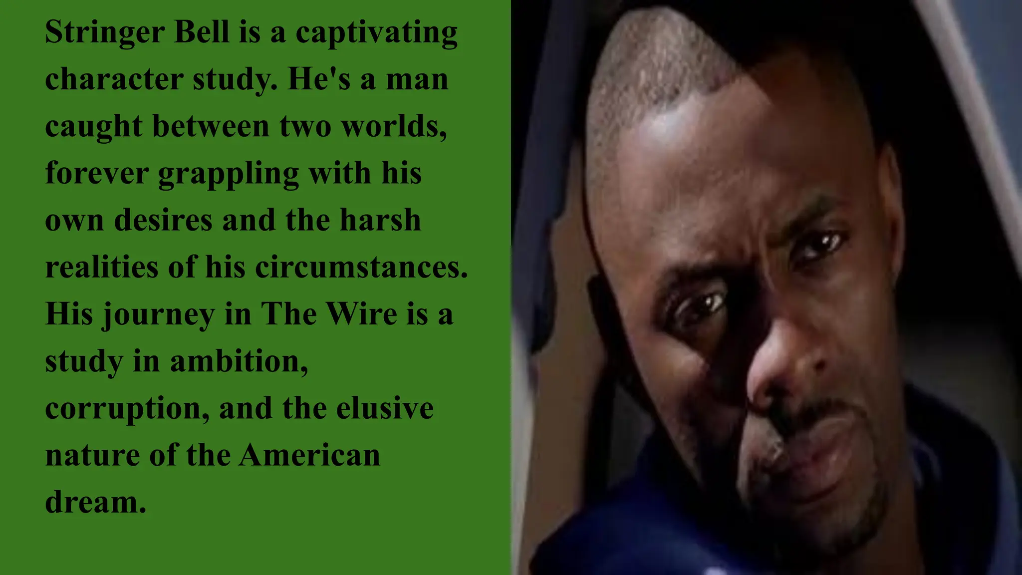 The Stringer Bell Manifesto: Power Through Control | PPT