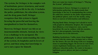 The Stringer Bell Manifesto: Power Through Control | PPT