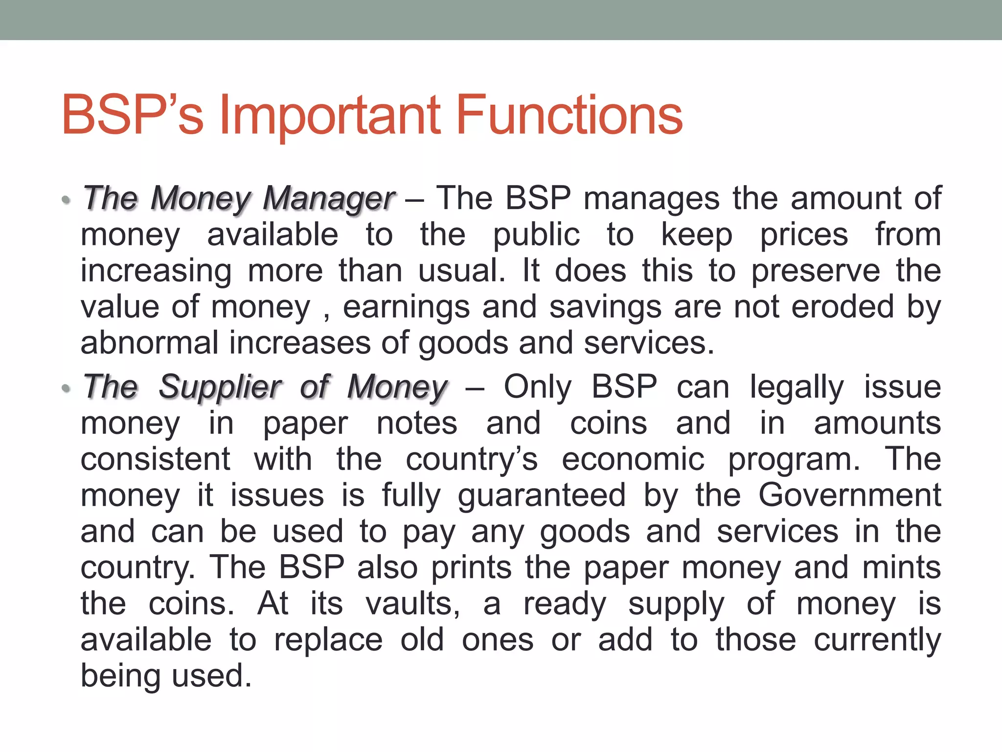 The phlippine financial system | PPTX