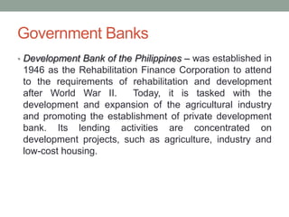 The phlippine financial system | PPTX