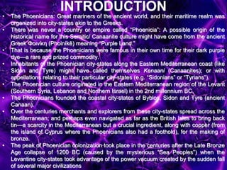 The Phoenician Civilization | PPT