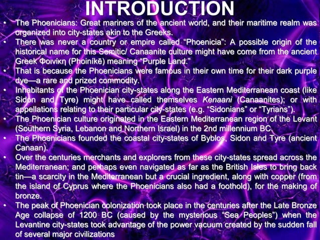 The Phoenician Civilization | PPT