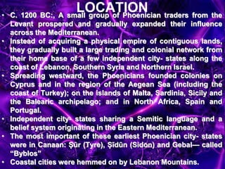 The phoenician cvilization | PPT