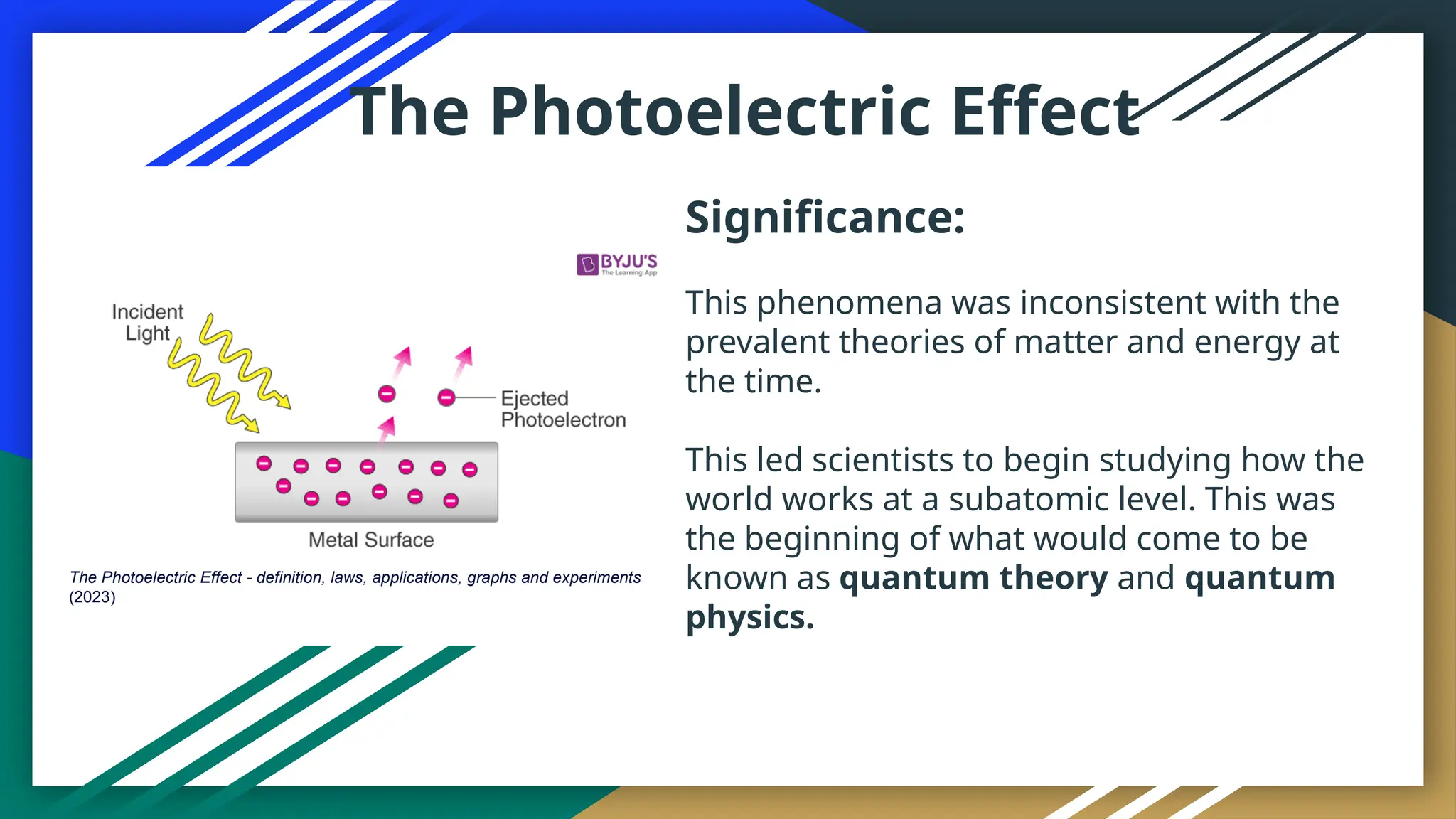 The Photoelectric Effect 222184594 Physical Sciecne methodology ...