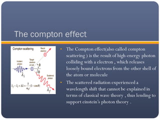 The photoelectric effect and compton effect | PDF