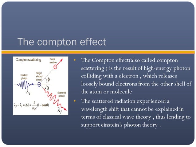 The photoelectric effect and compton effect | PDF