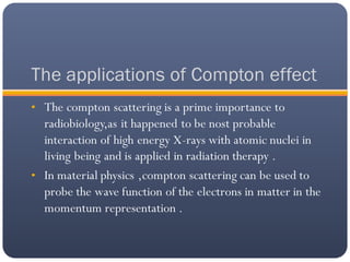 The photoelectric effect and compton effect | PDF