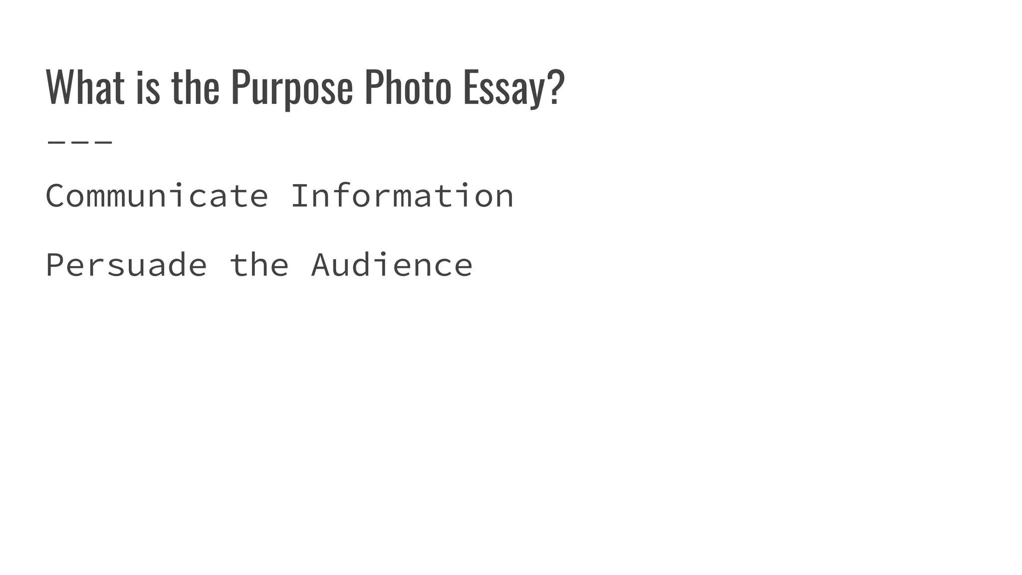 The Photo Essay | PDF