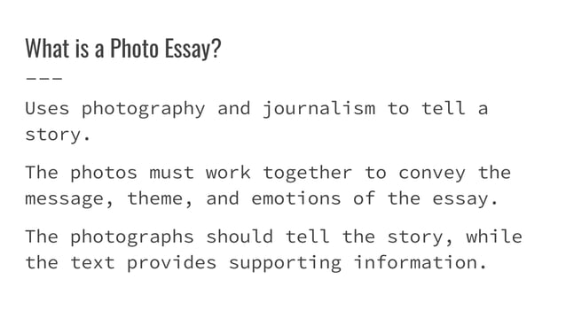 The Photo Essay | PDF | Fine Art Photography | Fine Art