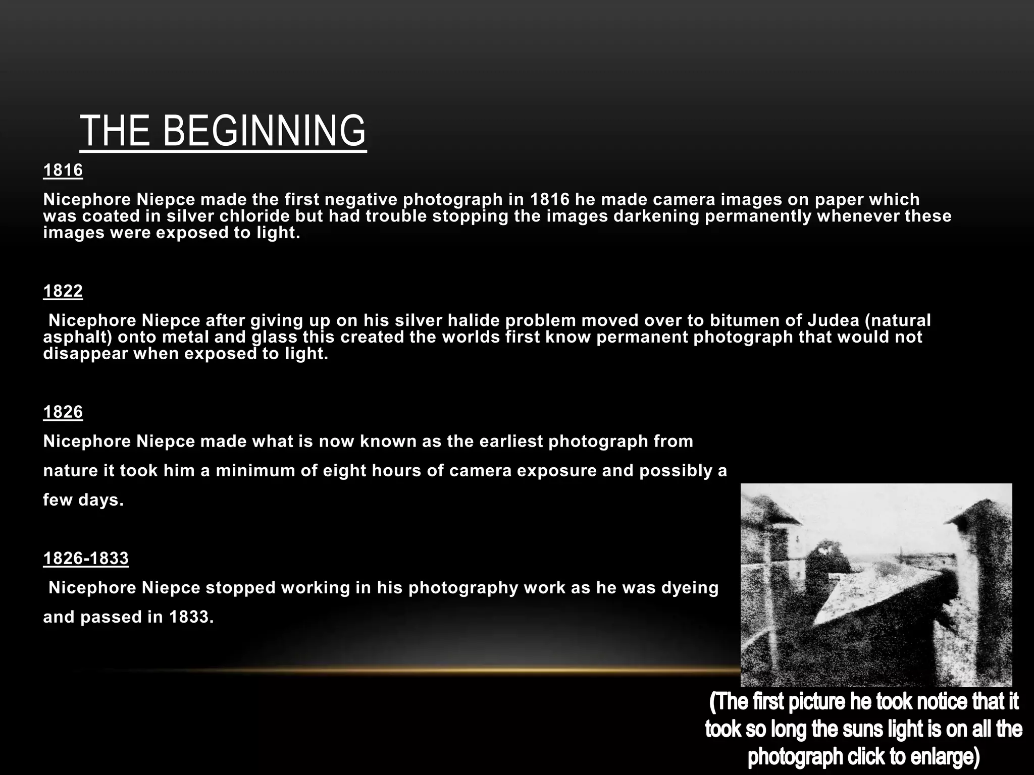 Photography timeline | PPTX