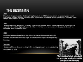 Photography timeline | PPTX