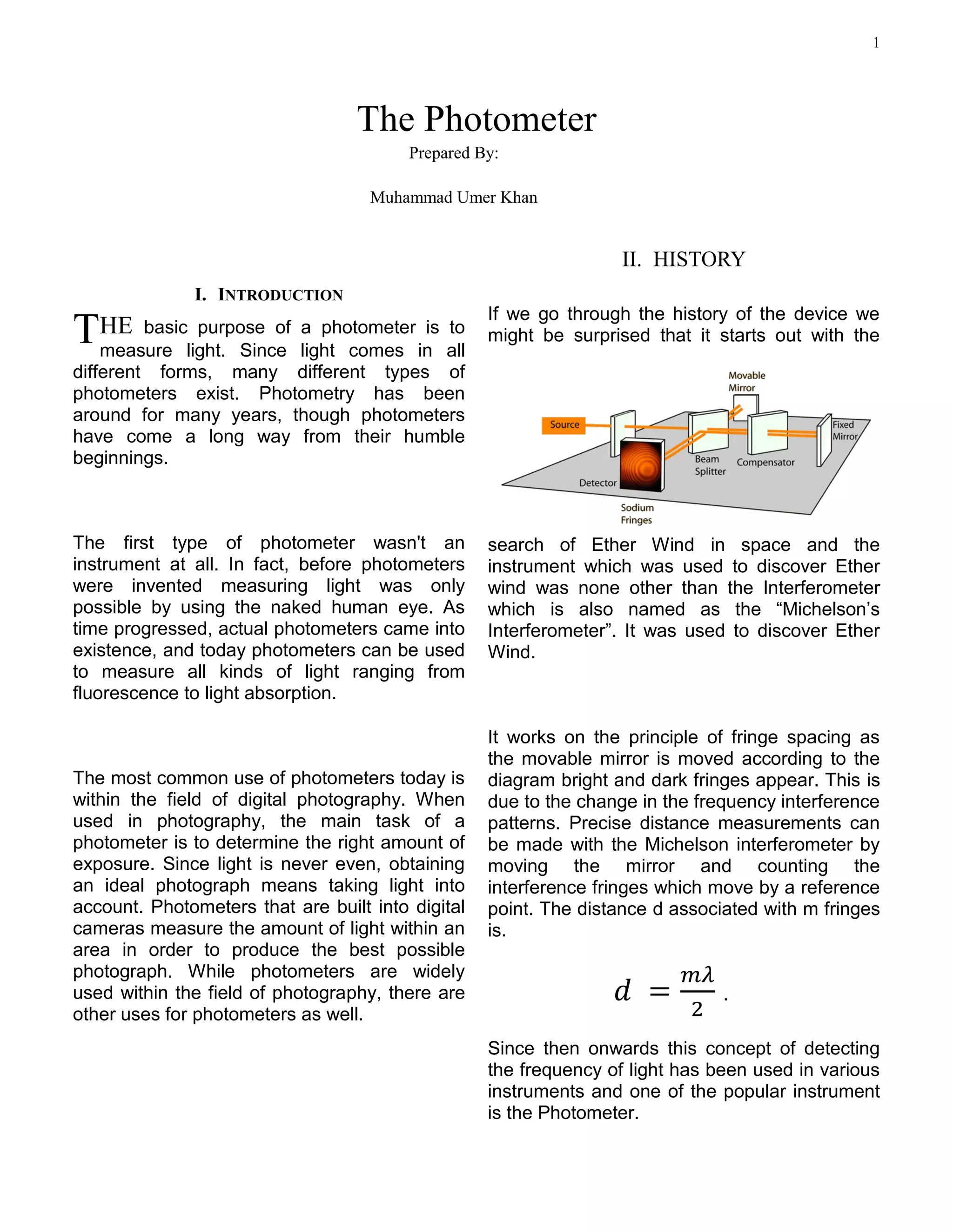 The Sun Photometer_IEEE Article | PDF