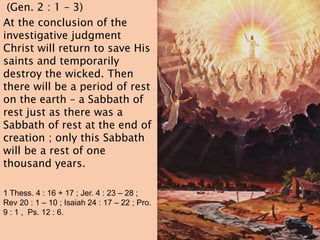 The physical creation of genesis is reflective of systematic theology | PPT