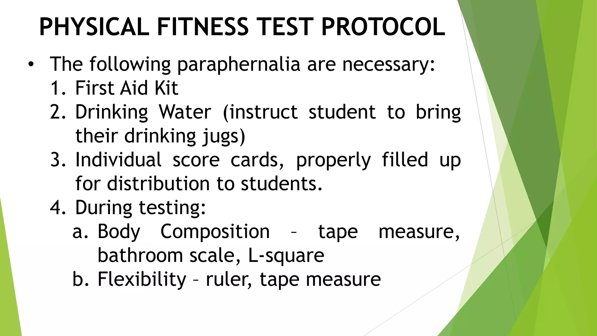 The Physical Fitness Test | PPTX