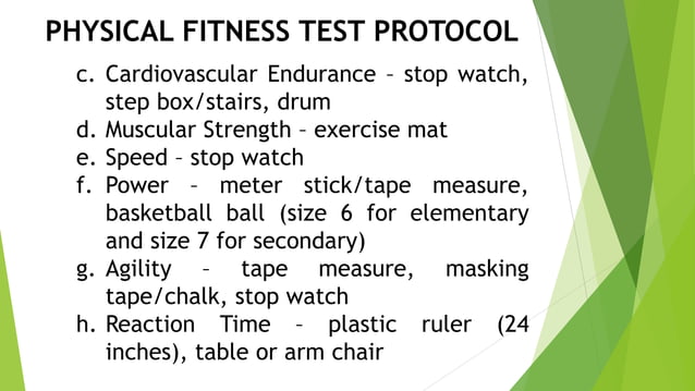 The Physical Fitness Test