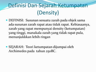 The Physical Properties Of Density | PPTX