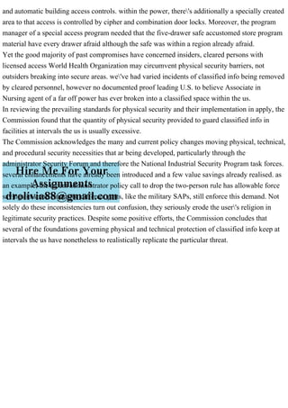 The physical protection of knowledge, assets and personnel is key to.pdf