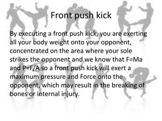 The physics behind martial arts | PPTX | Martial Arts | Sports