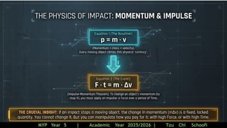 Physics Applications in Motion and Forces for MYP Year 5 Students | PPTX