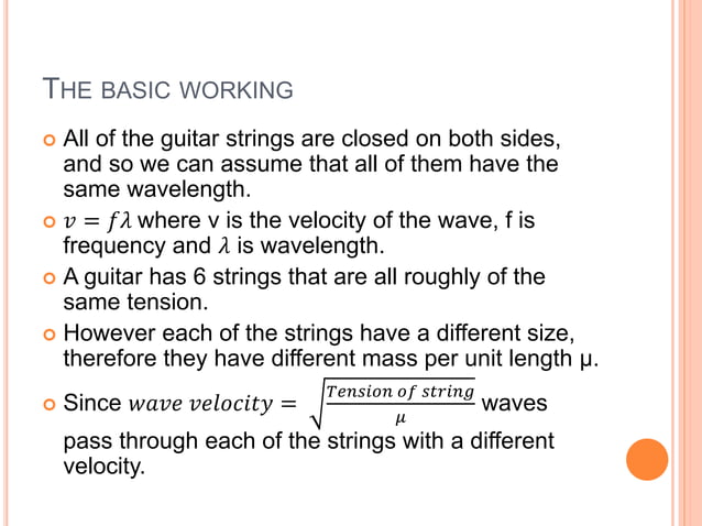The physics of music | PPT