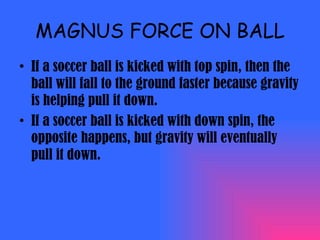 The Physics Of Soccer | PPT